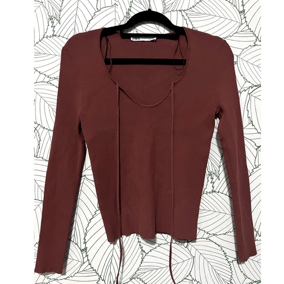 Zara | Tops | Zara Ribbed Top Rosebud Pink | Poshmark